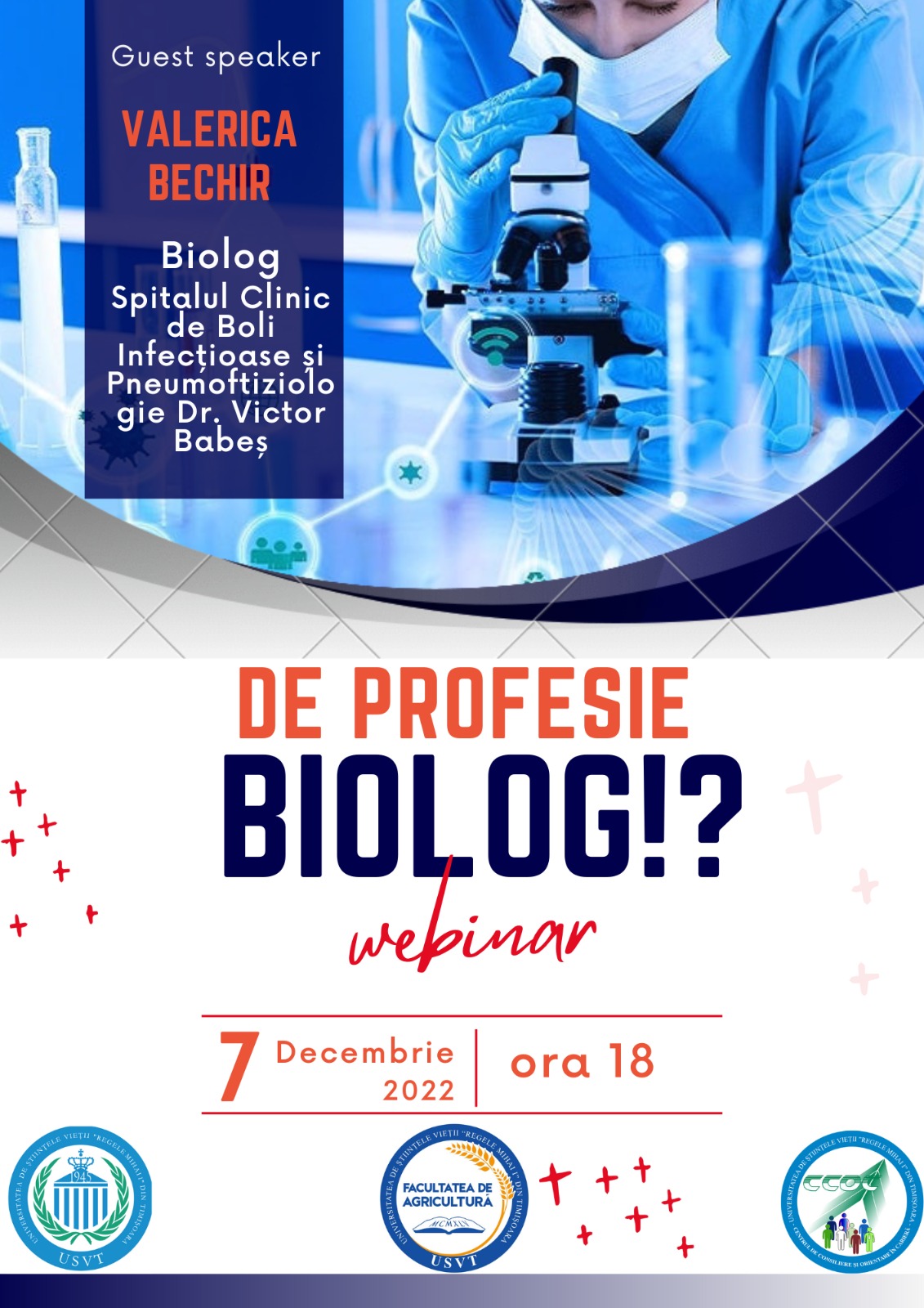 WEBINAR CU TEMA ,,DE PROFESIE BIOLOG!?”, Centrul de Consiliere și ...